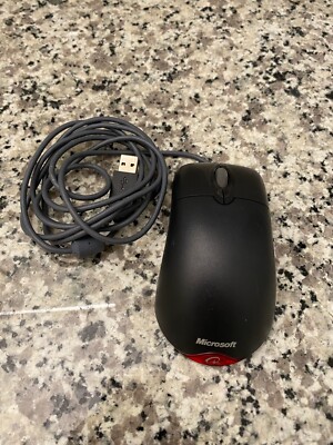 Microsoft Wheel Mouse Optical 1.1/1.1a X802382 Black Excellent ...