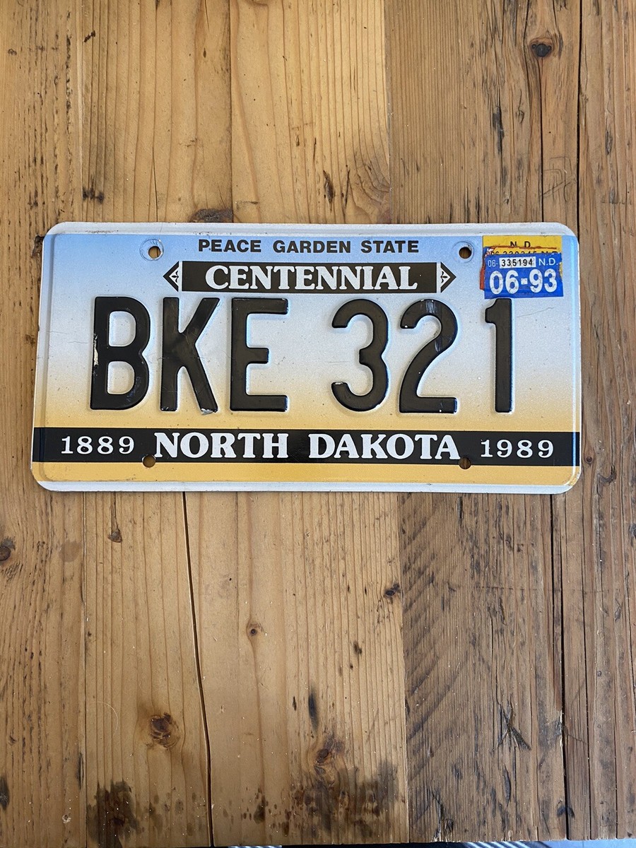 State Centennial License Plate