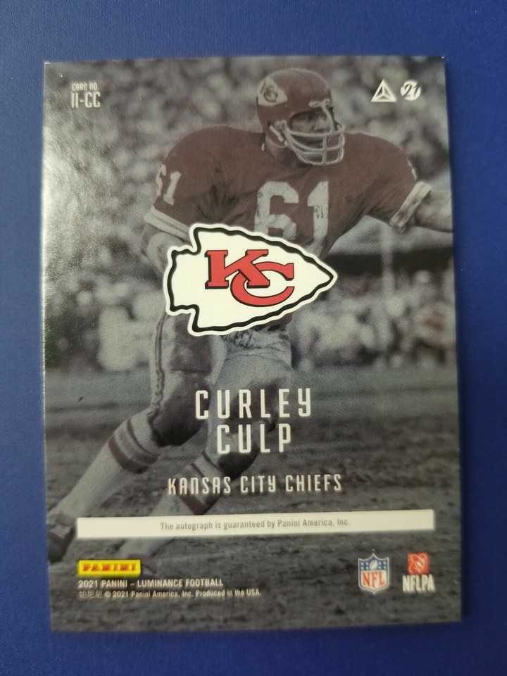 Curley Culp 2021 PANINI LUMINANCE "ILLUMINATED INK" AUTOGRAPH #D 30/49 ...