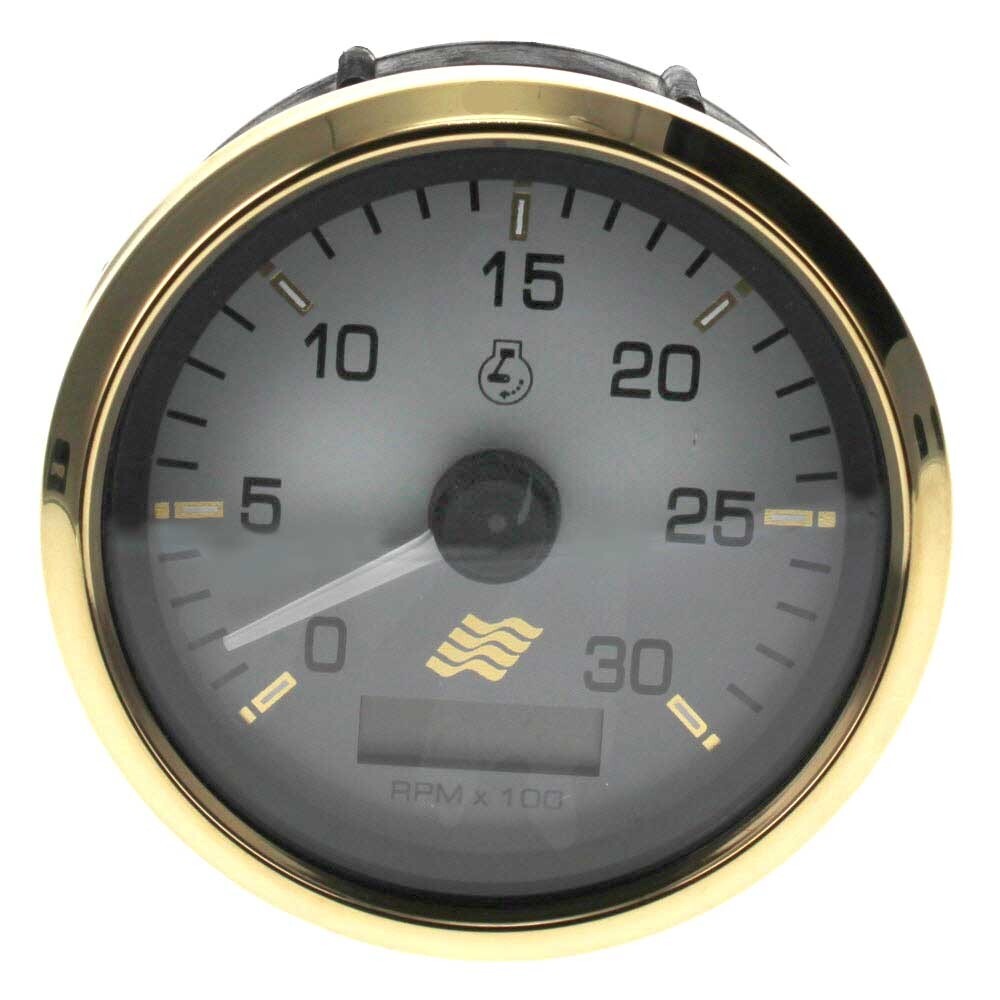 Faria Boat Tachometer Gauge TDH232A | 3 1/4 Inch Signature Gold Diesel ...