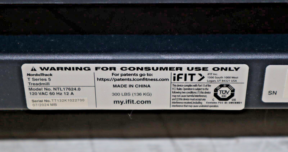 NordicTrack NTL17624 T Series 5 Starter Treadmill 10% Incline 10 MPH in ...