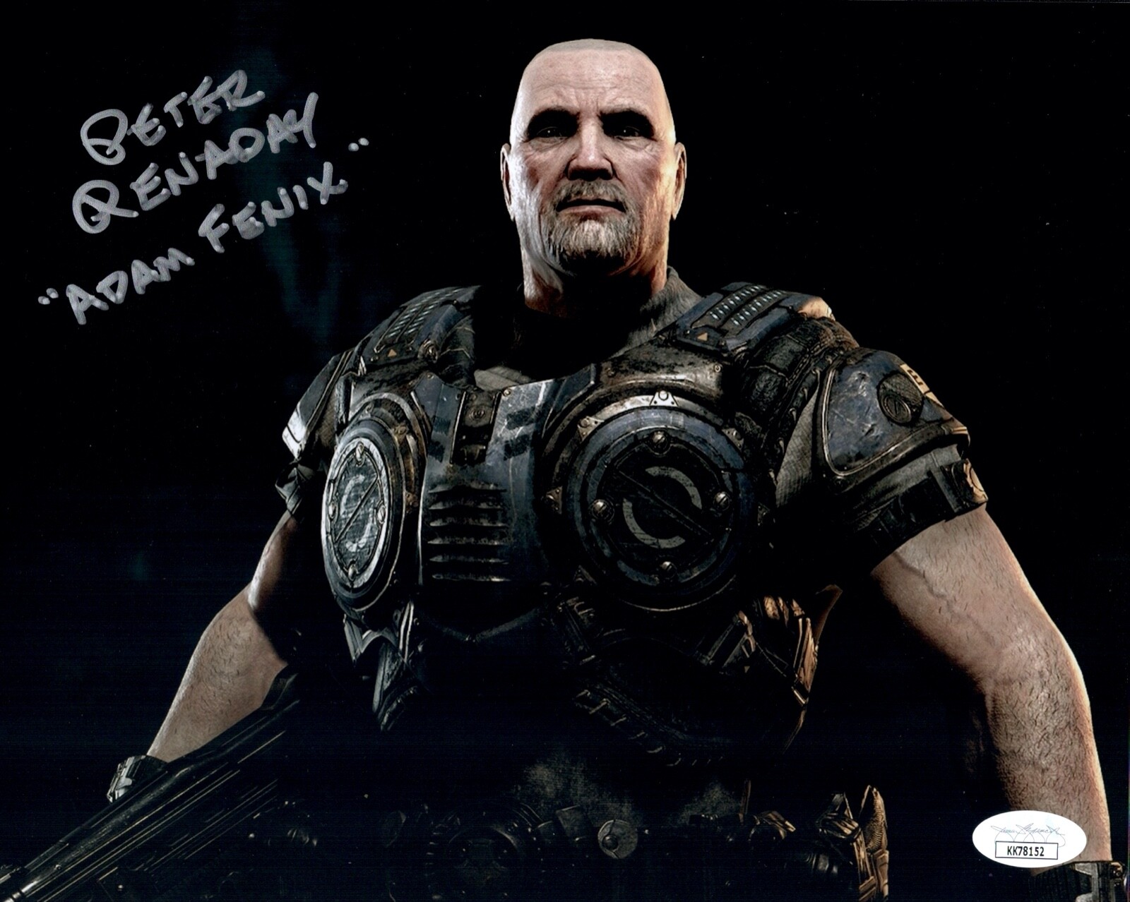 PETER RENADAY Signed GEARS OF WAR 8x10 ADAM FENIX Photo Autograph JSA ...