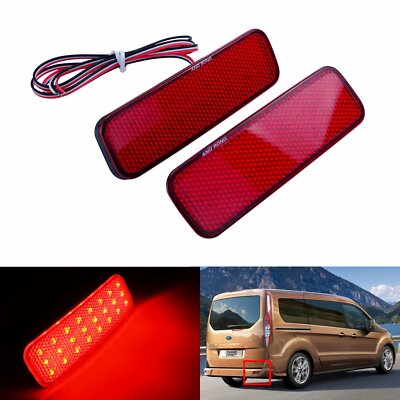 LED Rear Bumper Reflector Tail Light For Ford Transit Van Custom ...