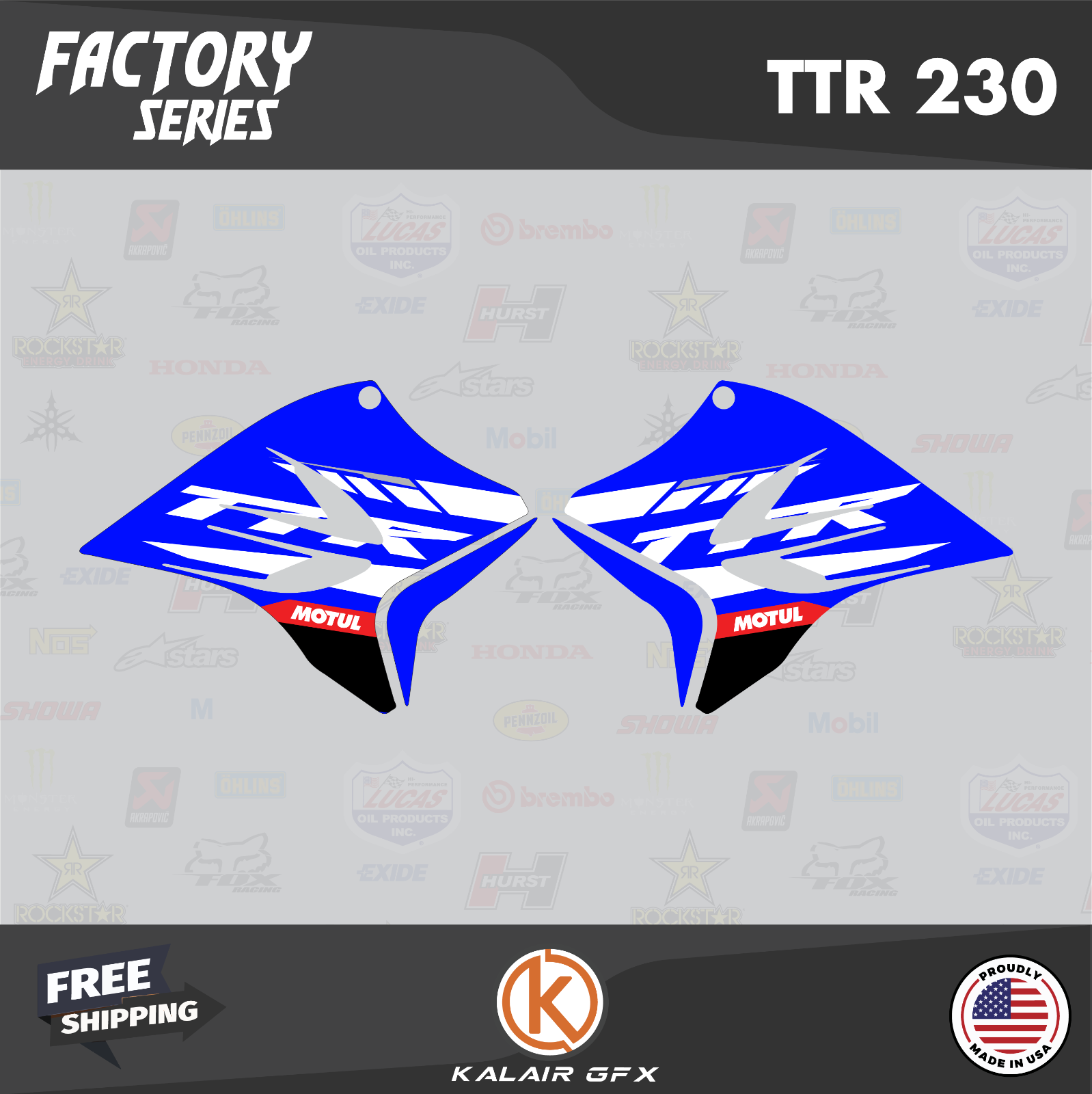 Graphics Kit for Yamaha TTR230 (2005-2023) TTR 230 Factory Series ...