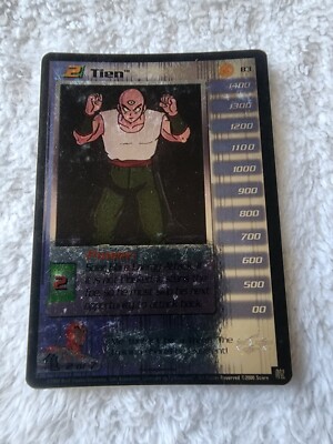 DBZ Dragon Ball Z FOIL Tien 83 CCG Limited Saiyan Saga MP Score | eBay