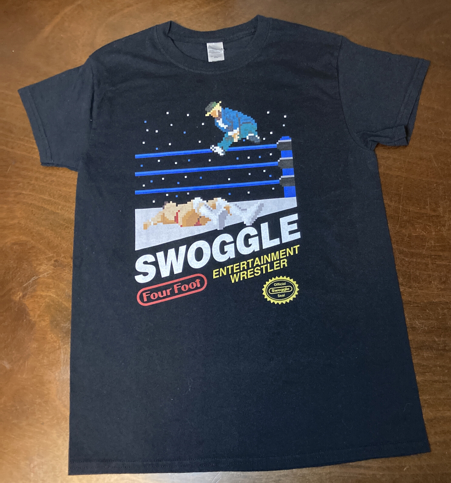 Hornswoggle ~ WWE ~ SWOGGLE Four Foot Entertainment Wrestler T-shirt ...