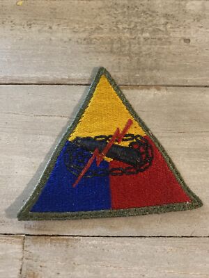 ORIGINAL RARE US ARMY ARMORED Forces Unit Triangle PATCH | eBay