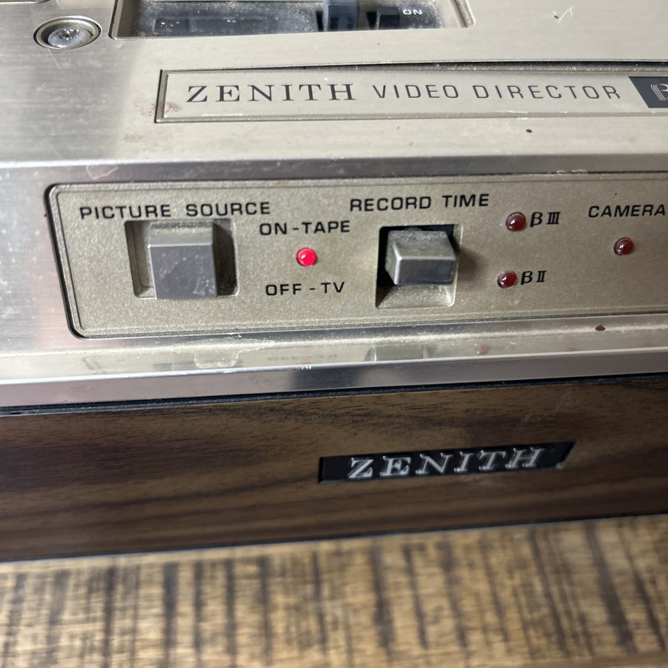 Vintage Zenith VR9000W Beta VCR Video Director B III/II | eBay