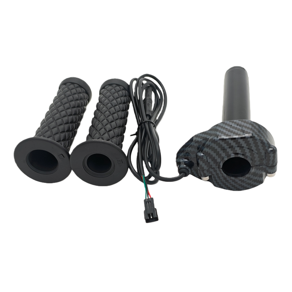 SurRon Style EBike Full Bar Twist Throttle with hand grips for Bafang ...