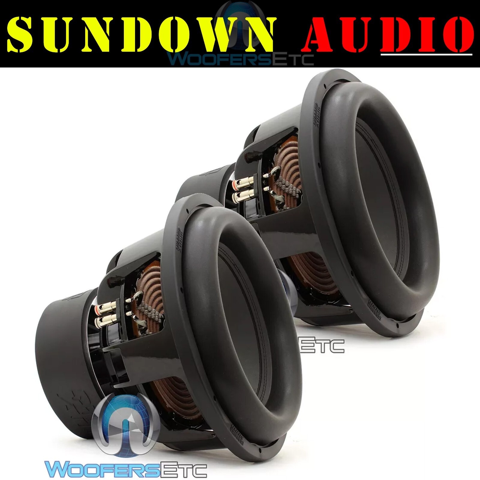 (2) SUNDOWN AUDIO X-15 V.3 D1 15" DUAL 1-OHM 2000W RMS SUBWOOFERS BASS ...
