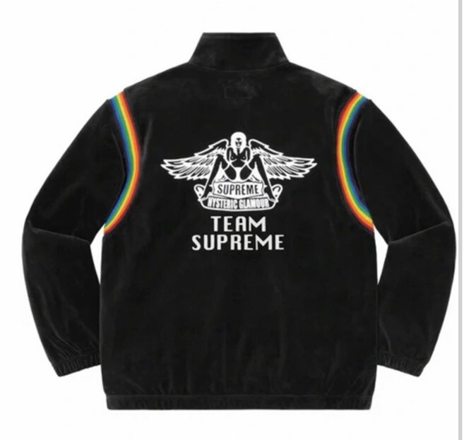 🚨 SUPREME X HYSTERIC GLAMOUR VELOUR TRACK - 'BLACK 🚨 SUPREME X HYSTERIC GLAMOUR VELOUR TRACK - 'BLACK