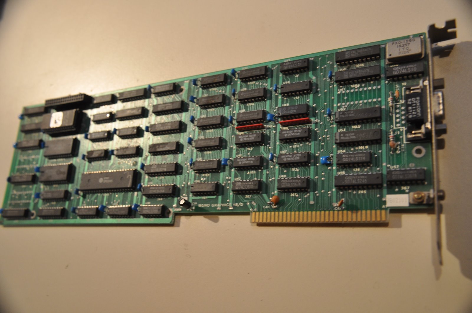 TriGem Computer 8-bit ISA MONOCHROM GRAPHICS Controller PC 9pol. SUB-D ...