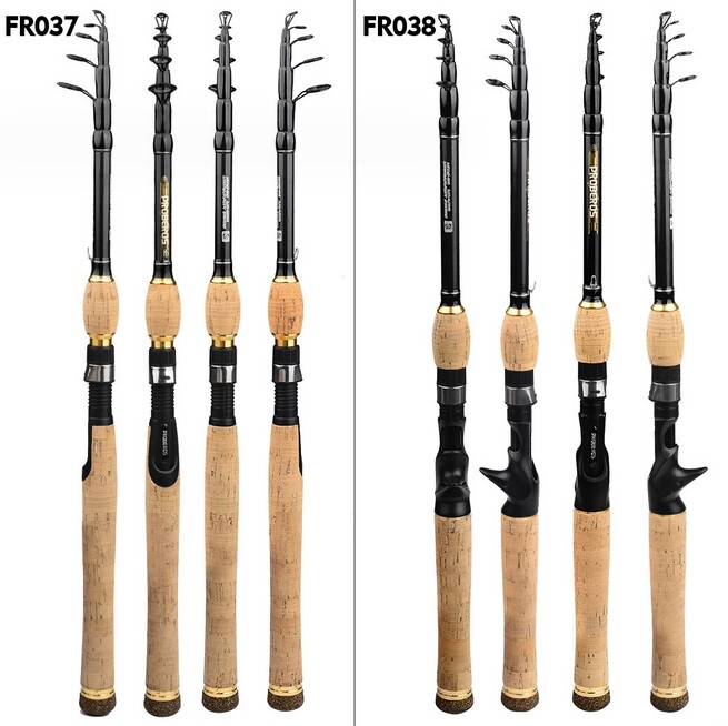 1.8-2.7m Telescopic Spinning Fishing Rod Bait Casting Lure Carbon ...