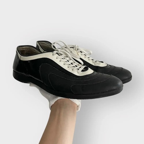 1990s Prada Monte Carlo Panda Color Leather Sneakers Size | eBay