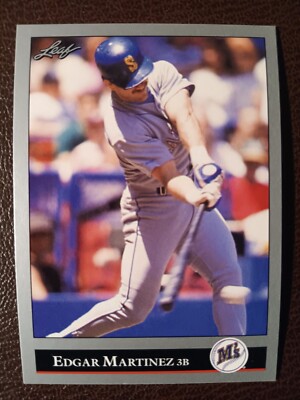 EDGAR MARTINEZ SEATTLE MARINERS 1992 LEAF BASEBALL CARD #197 | eBay