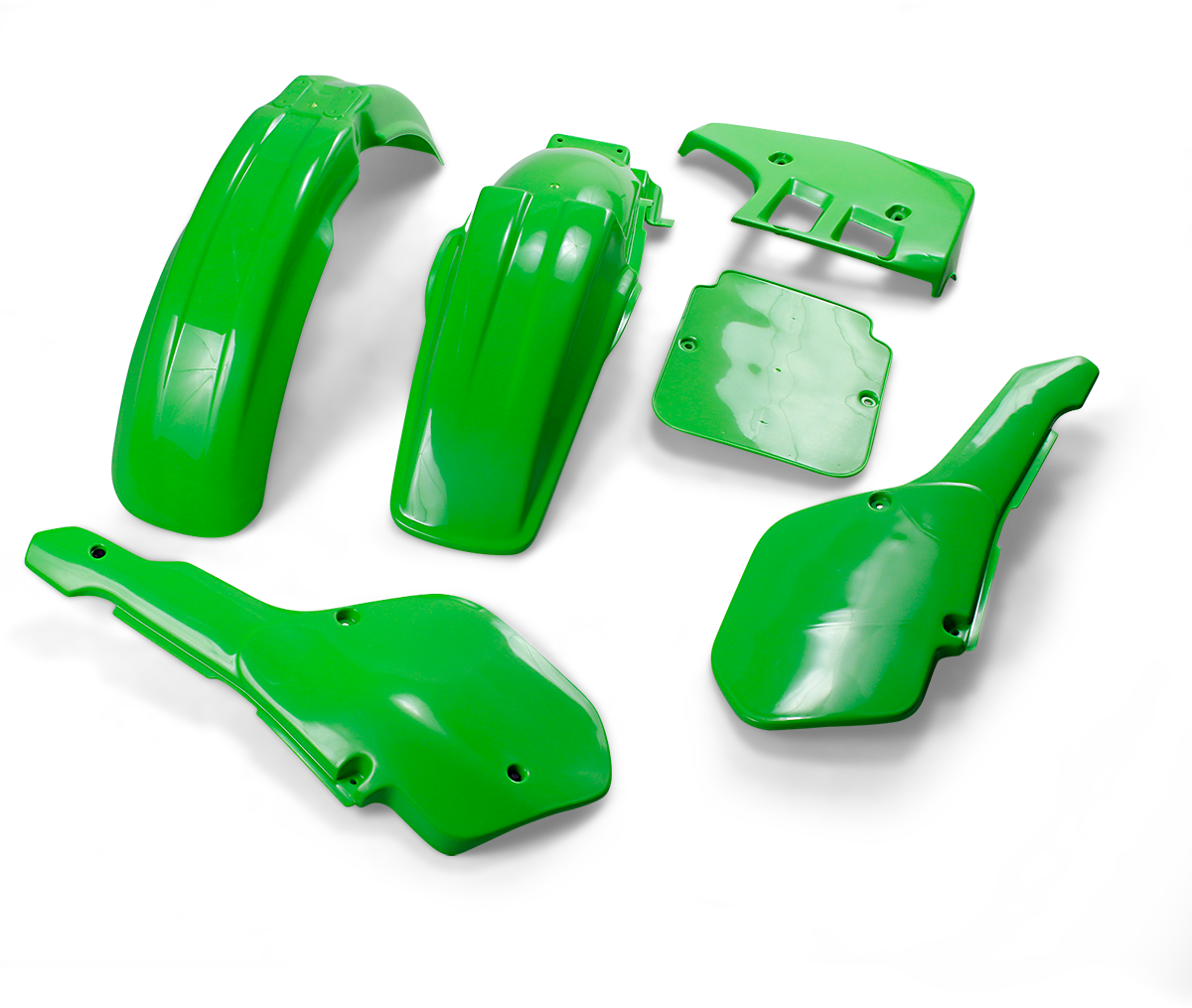 UFO Replacement Complete Plastic Body Kit Green Kawasaki UFO Replacement Complete Plastic Body Kit Green Kawasaki