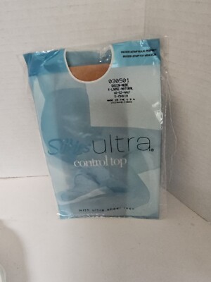 Silkies Ultra Control Top X Large Queen B Natural Ultra Sheer Legs USA ...