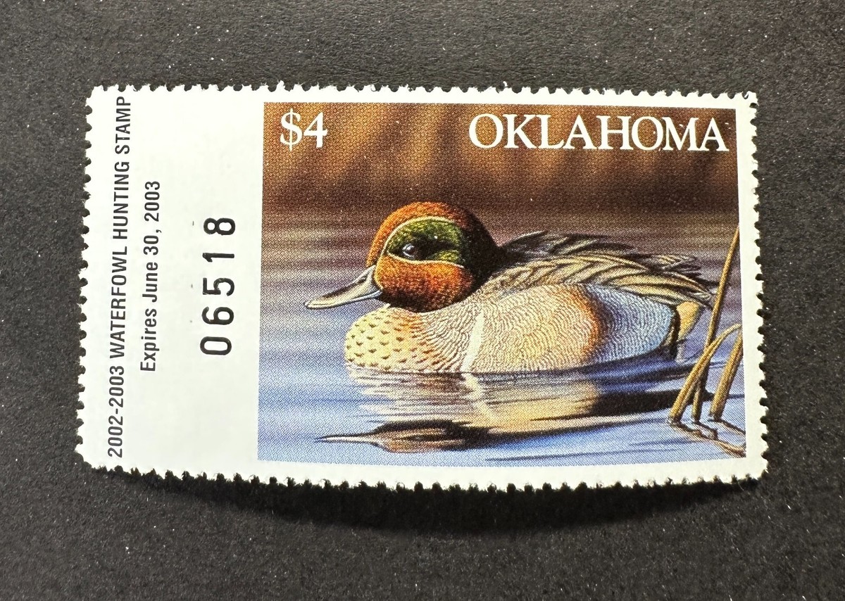 Oklahoma Duck Stamp Seminole Ducks Unlimited