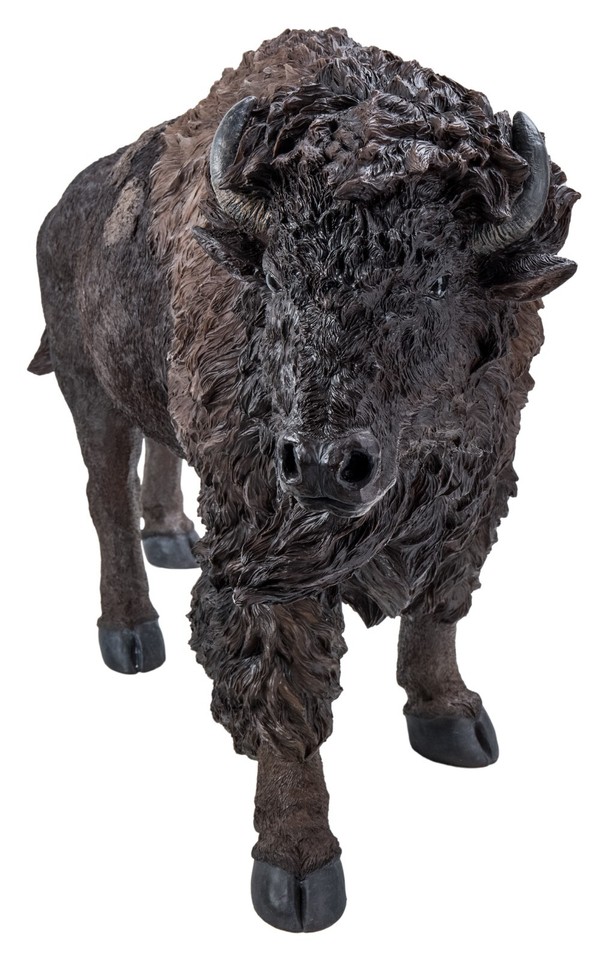 Large Bison Statue Resin Garden Statue Garden Home Decor Sculpture | eBay