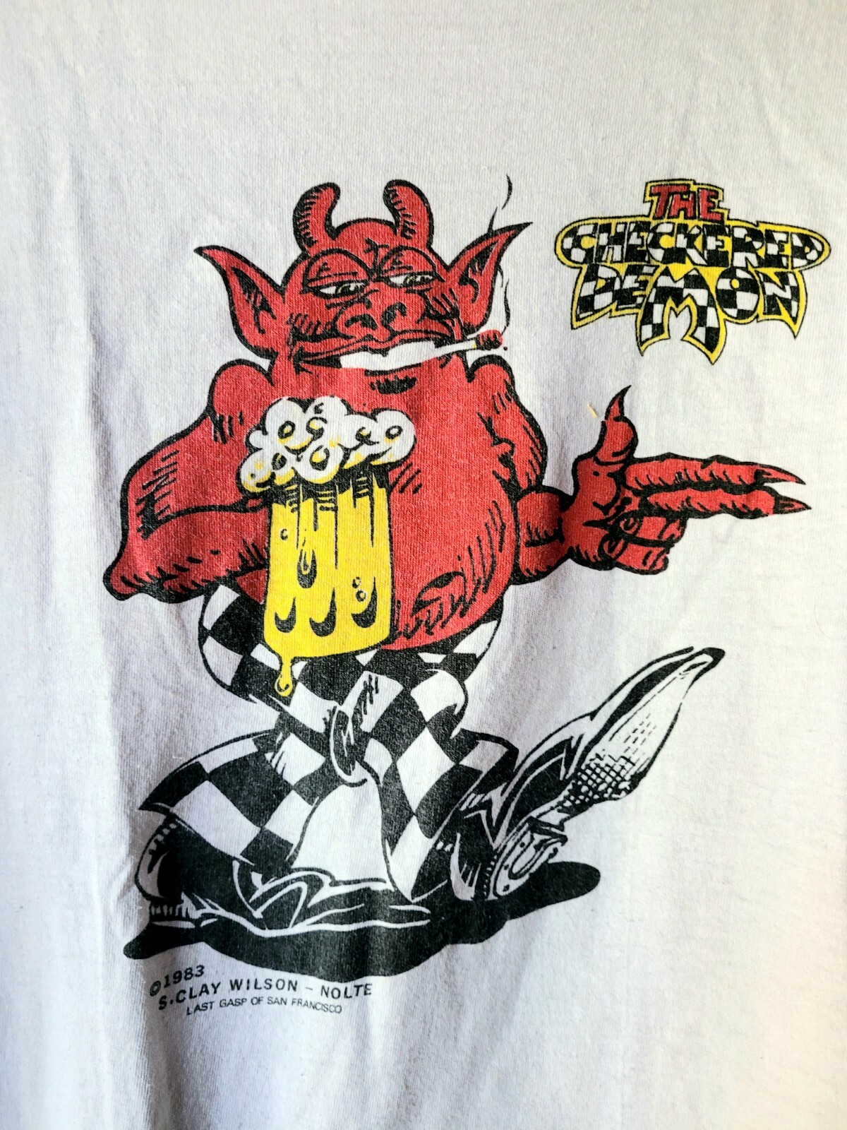 Extremely Rare 1983 The Checkered Demon T Shirt Size … - Gem