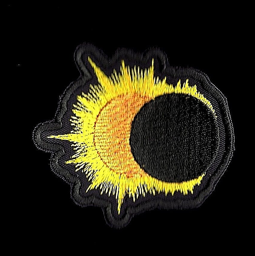 Solar Eclipse Patch Iron On Embroidered Sun/Lunar Eclipse Patch | eBay