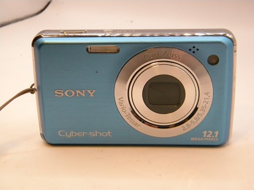 Sony Cyber-shot DSC-W220 Blue Digital Camera With Case And Battery - No ...