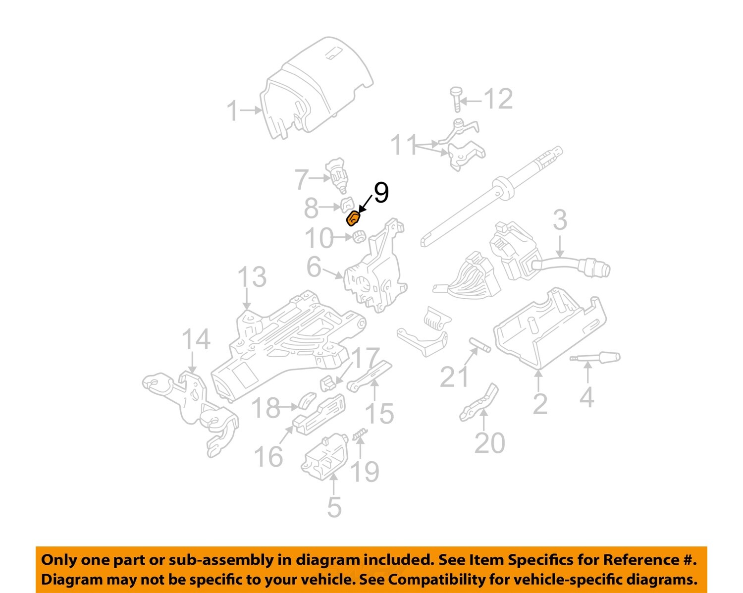 FORD OEM Steering Column-Bearing F2DZ3E700A | eBay