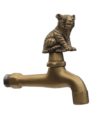 Brass Basin Sink Faucet SAT Tiger Spigot Long Tap Wash Bowl Water Home ...