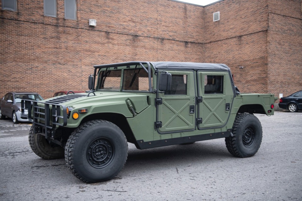 HMMWV Soft Top Kit & Rear Curtain w C-Pillar Bows rails Humvee | eBay