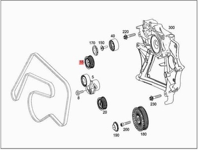 Genuine MERCEDES Tensioner pulley 6512000370 | eBay
