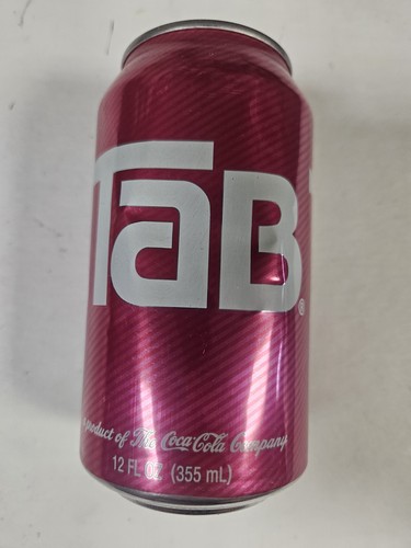 TAB SODA POP BY COCA COLA ORIGINAL COLLECTABLE CAN SEALED 12oz Mostly ...