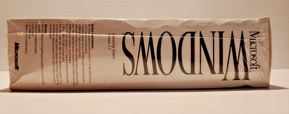 Sealed Microsoft Windows 3.1 Vintage 1992 Operating System – 5.25" Disk ...