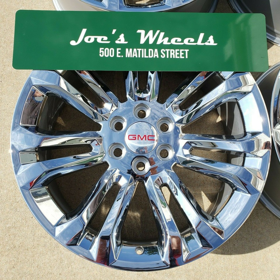 22" Chevy Silverado Sierra Denali Yukon Tahoe OEM Chrome Wheels CK159 ...