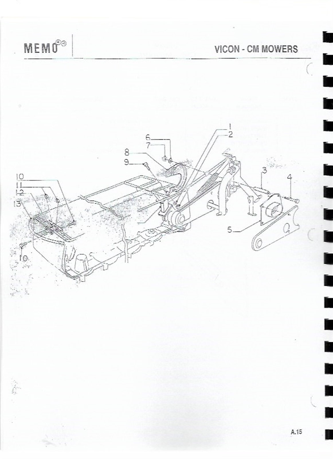 Vicon CM217 CM247 Mower Parts Manual Catalog | eBay