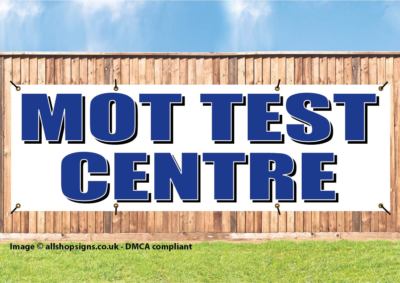 MOT TEST CENTRE SIGN BANNER GARAGE SIGN waterproof PVC with Eyelets ...