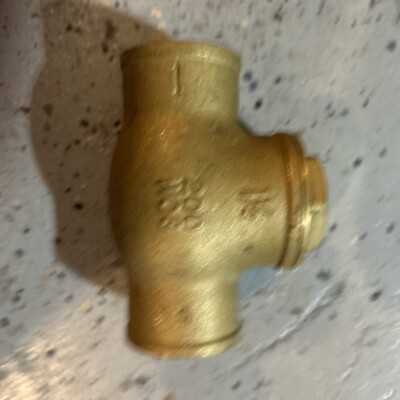 Matco Check Valve Threaded Lead Free Brass 200 WOG 1-1/2" Solder New no ...