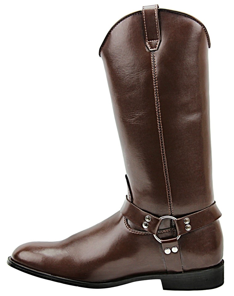 FAMMZ Congo Harness Women Ladies Mid Calf Motorcycle Riding Leather ...