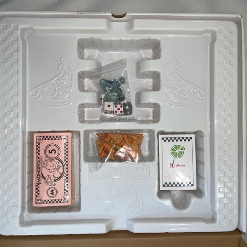 MONOPOLY PIZZA Board Game Fresh & Hot To Go In Pizza Box by Hasbro Open ...