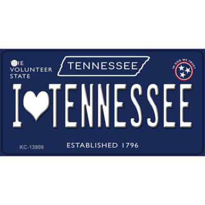 I Heart TN Tennessee Blue Novelty Metal Key Chain | eBay