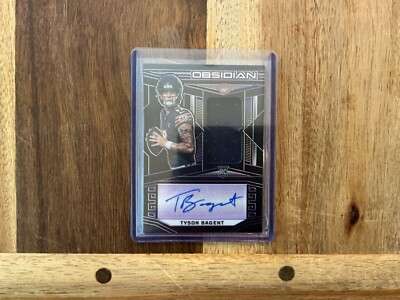 🔥🔥2023 Obsidian #215 Tyson Bagent /75 Rookie Patch Auto RPA Bears🔥🔥💵💵 ...
