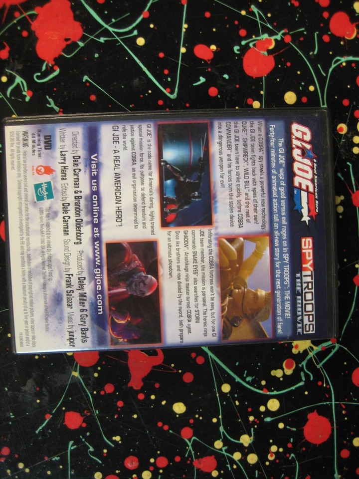 GI Joe Real American Hero Spy Troops The Movie DVD | eBay