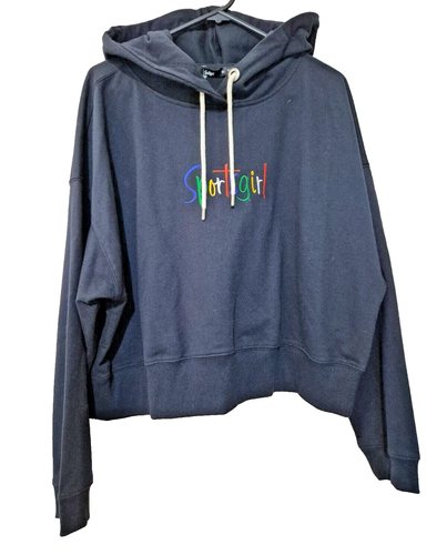 Sportsgirl Rewind Cropped Pullover Hoodie Jumper Women's Size XL BNWT nAVY | eBay