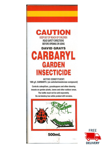 Carbaryl Garden Insecticide 500mL David Grays Caterpillars Millipedes ...