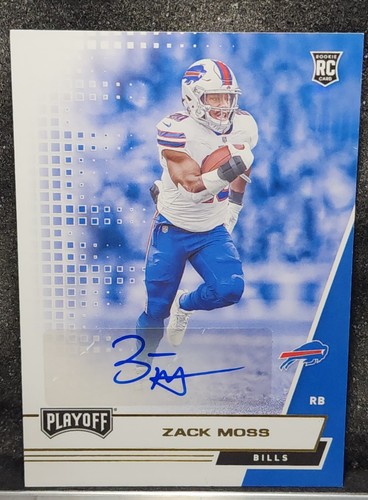 2020 Panini Playoff Football Zack Moss GOLD RC Auto | eBay