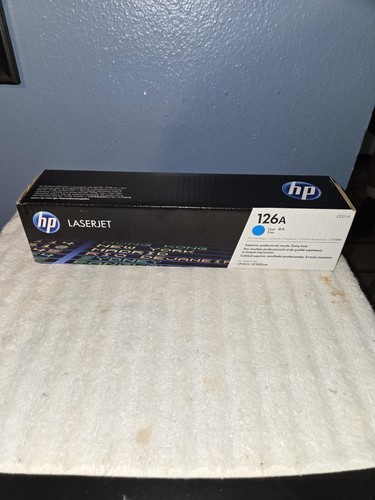 New Sealed Box Genuine OEM HP CE311A Cyan Toner 126A LaserJet CP1025 ...