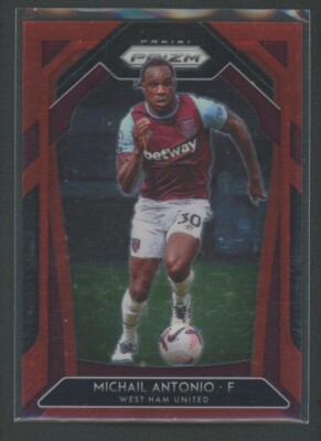 2020-21 Michail Antonio 11/28 panini prizm premier league red star ...
