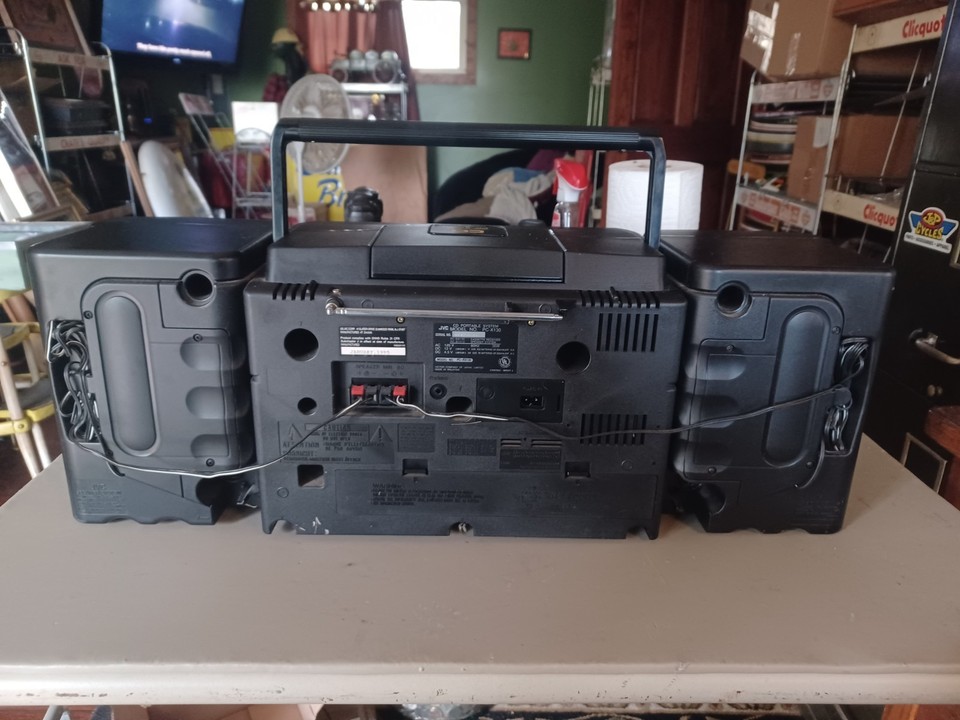 JVC PC-X130 Vintage Boombox CD, Cassette Player, AM/FM Tested Works | eBay