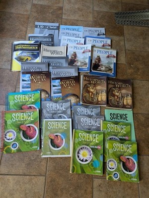 Abeka 7th Grade 7 Lot Of 28 Curriculum Set Beka Math Science Literature ...