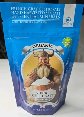 Viking French Gray Celtic Salt Gourmet Organic Salt Spice 80+minerals ...