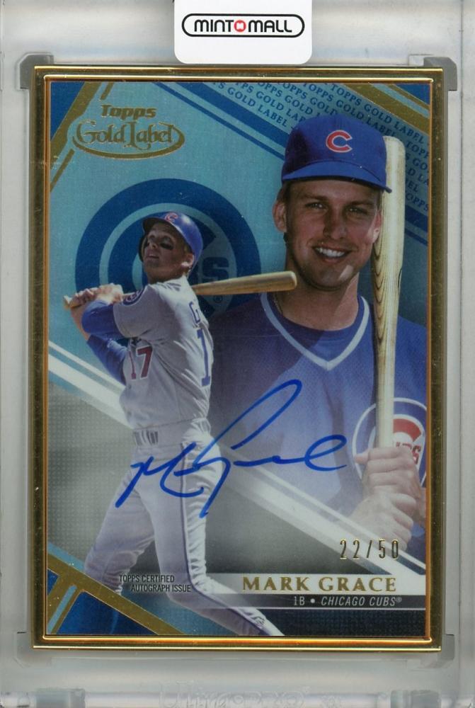 2021 Topps Gold Label Chicago Cubs Mark Grace Framed Autographs Blue 22 ...